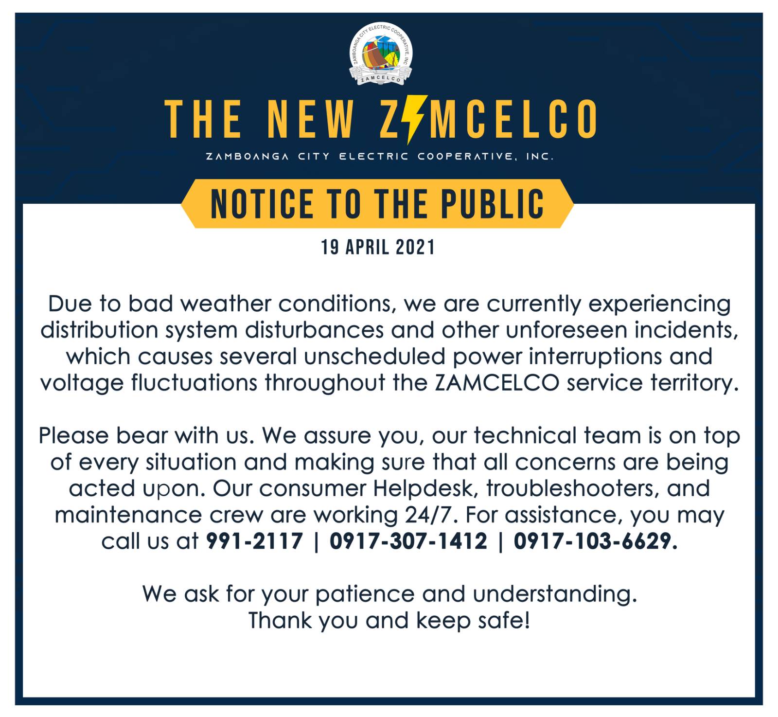 Anti-Pilferage Campaign Archives : New ZAMCELCO