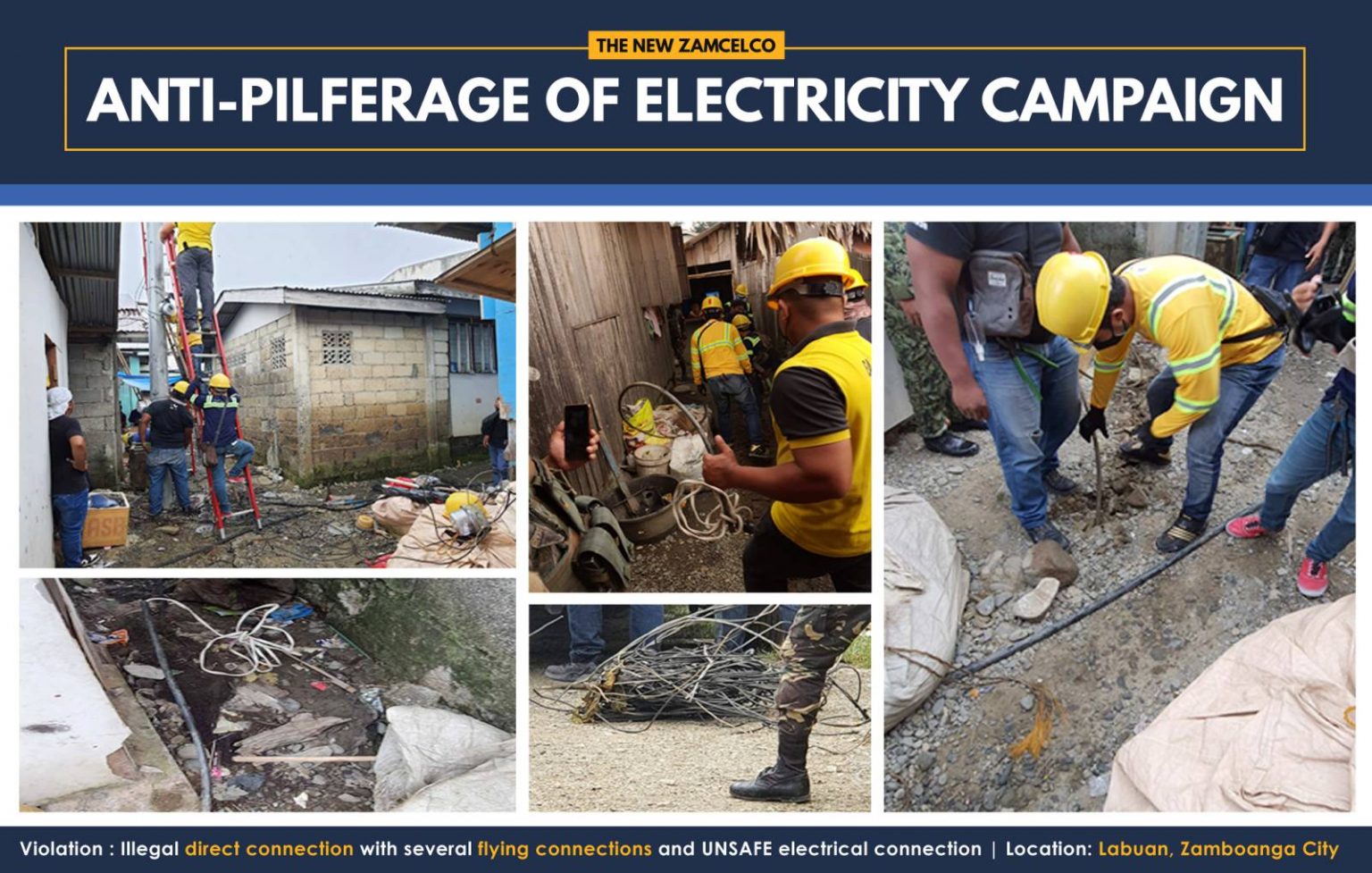 Anti-Pilferage Campaign at Labuan : New ZAMCELCO