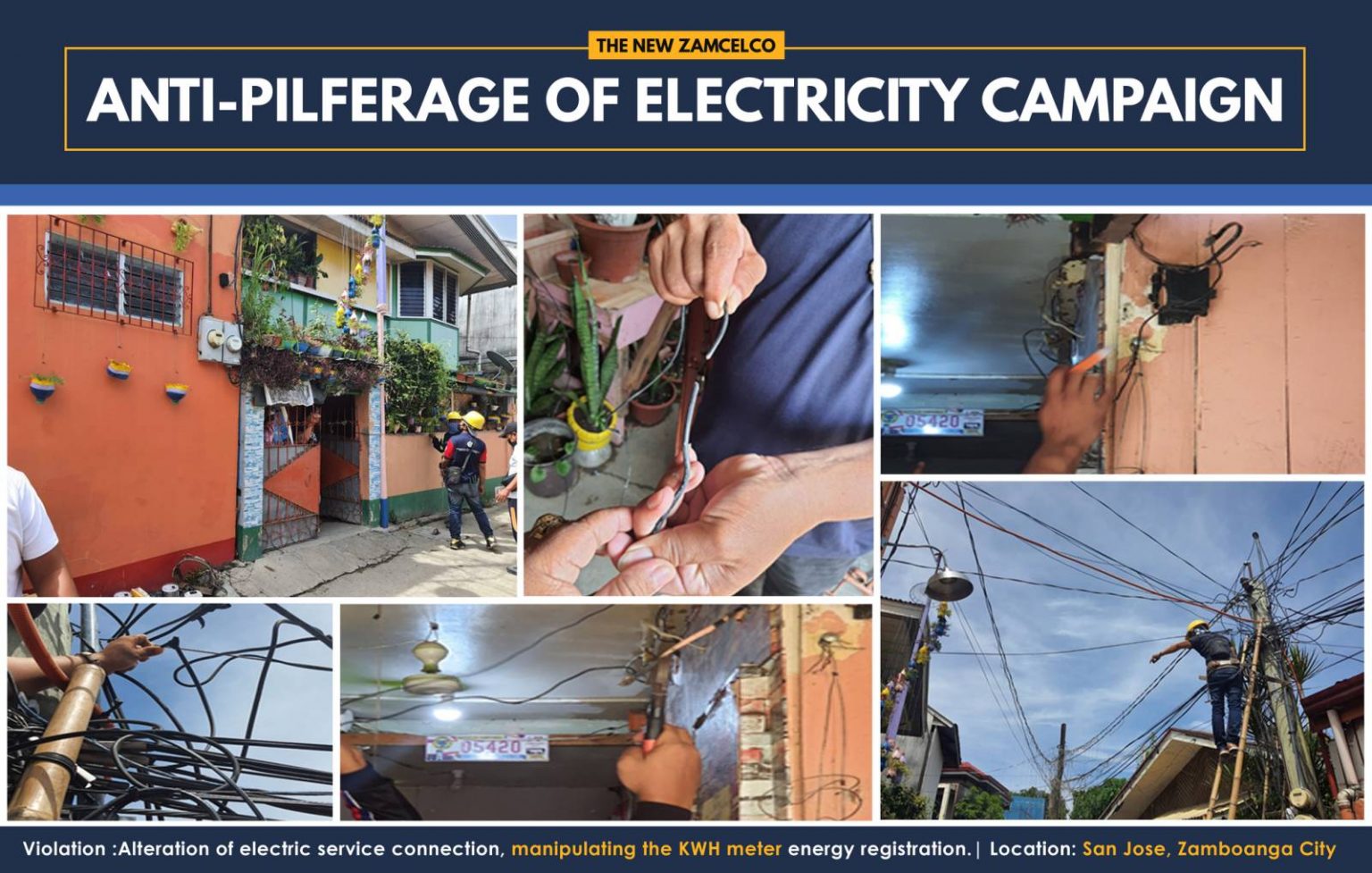 Anti-Pilferage Campaign At San Jose : New ZAMCELCO
