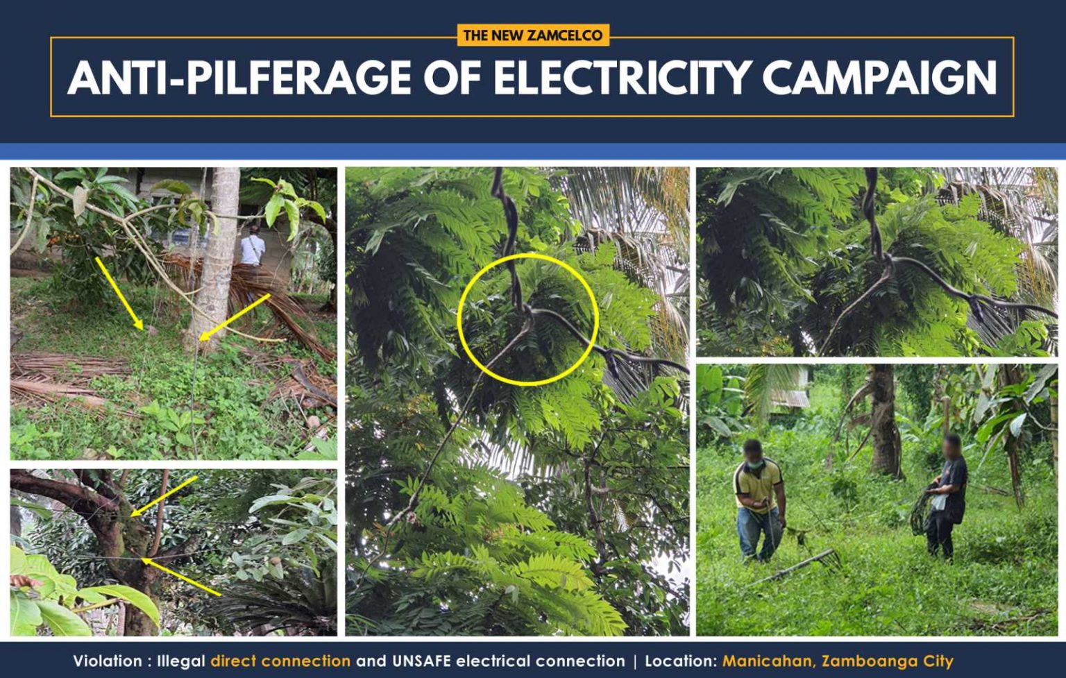 Anti-Pilferage Campaign At Manicahan : New ZAMCELCO